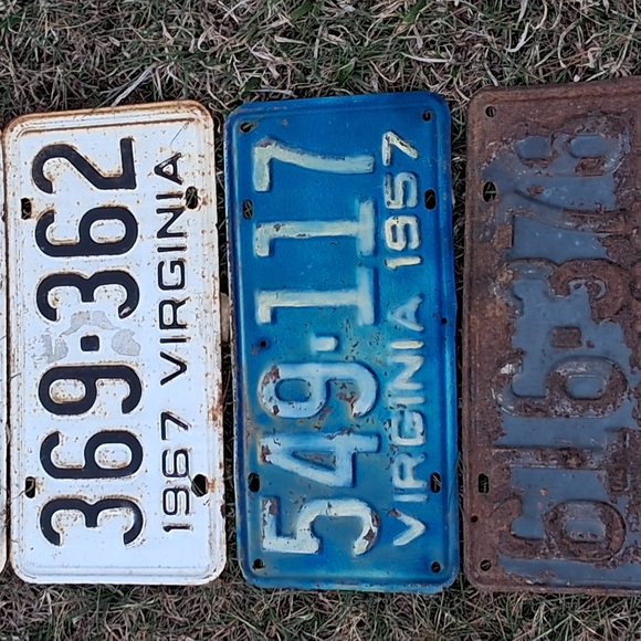 Other | Vintage Virginia License Plates Set | Poshmark